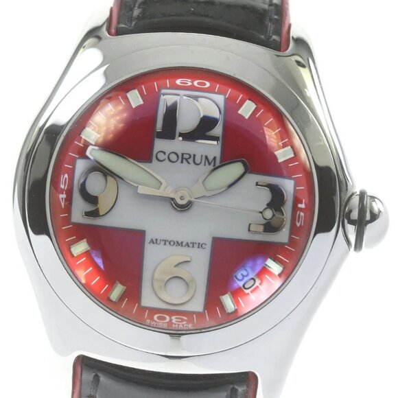CORUM | Accessories | Corum Bubble Swiss Flag 82520 Date Automatic Mens ...